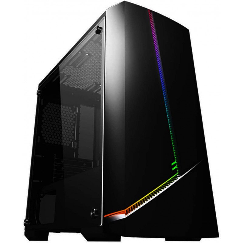 CASE GAMER X-LION HF-620 TEMPERED GLASS SIDE PANEL USB2,0*2 + USB3,0*1 ...