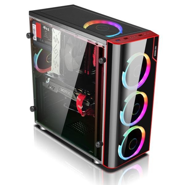 CASE GAMER EAGLE WARRIOR H410 GLASS CG06Z3RA001C USB + HD AUDIO + USB 3 ...